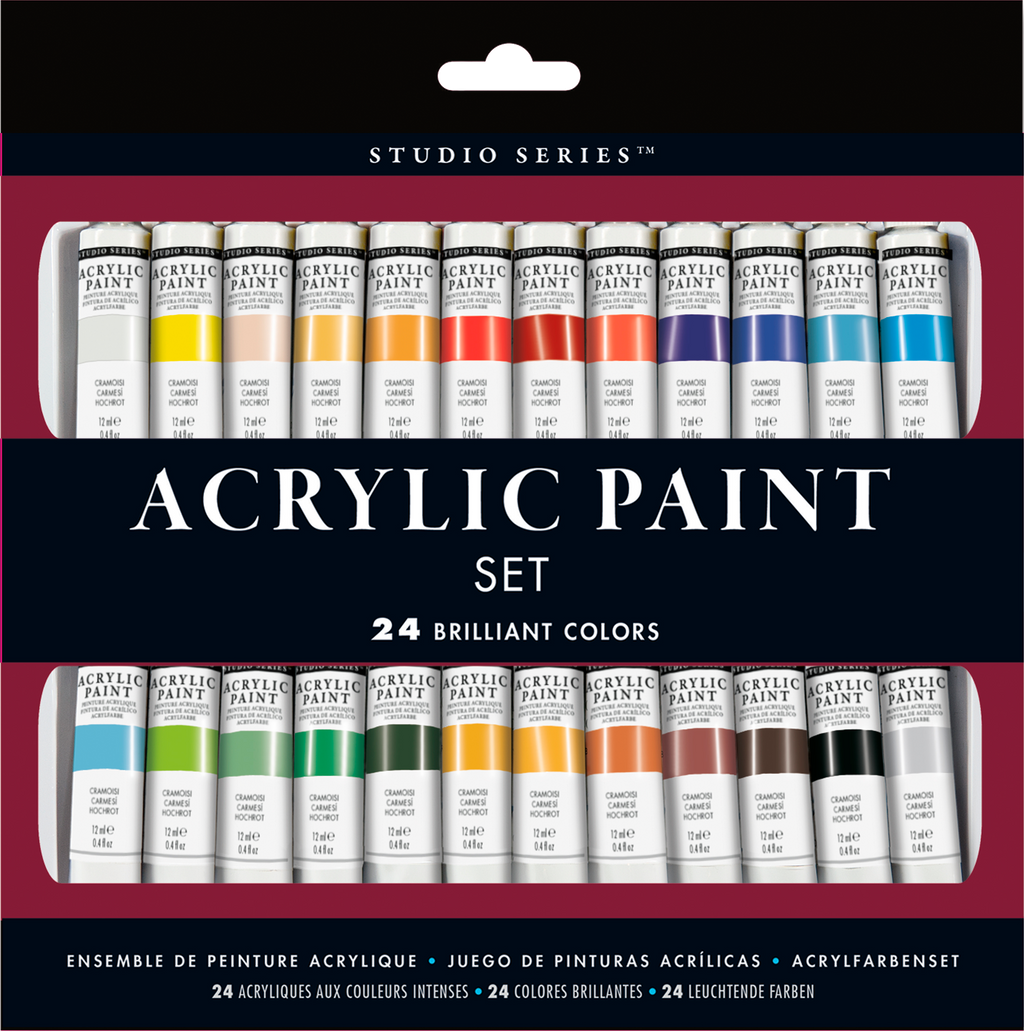 Studio Series Acrylic Paint Set (24 colors) – Honeychurch